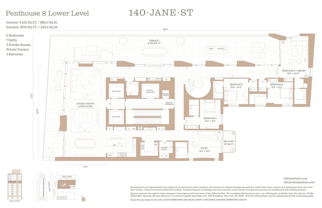 140 Jane Street #PH8, New York, NY 10014 Property for sale
