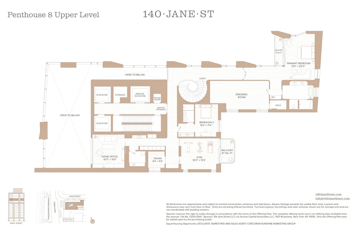 140 Jane Street #PH8, New York, NY 10014 Property for sale