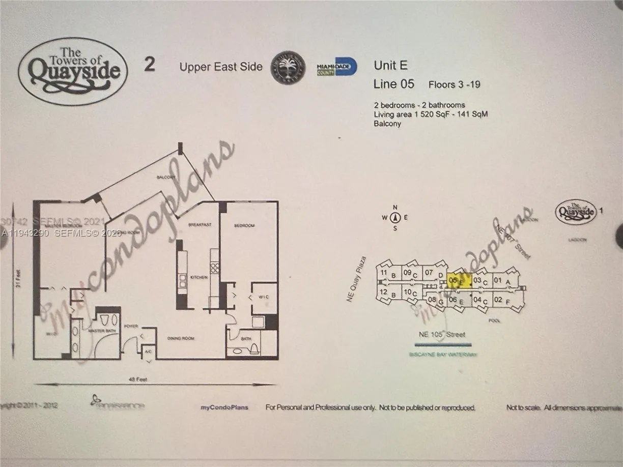 2000 Towerside Ter #1005, Miami, FL 33138 Property for sale
