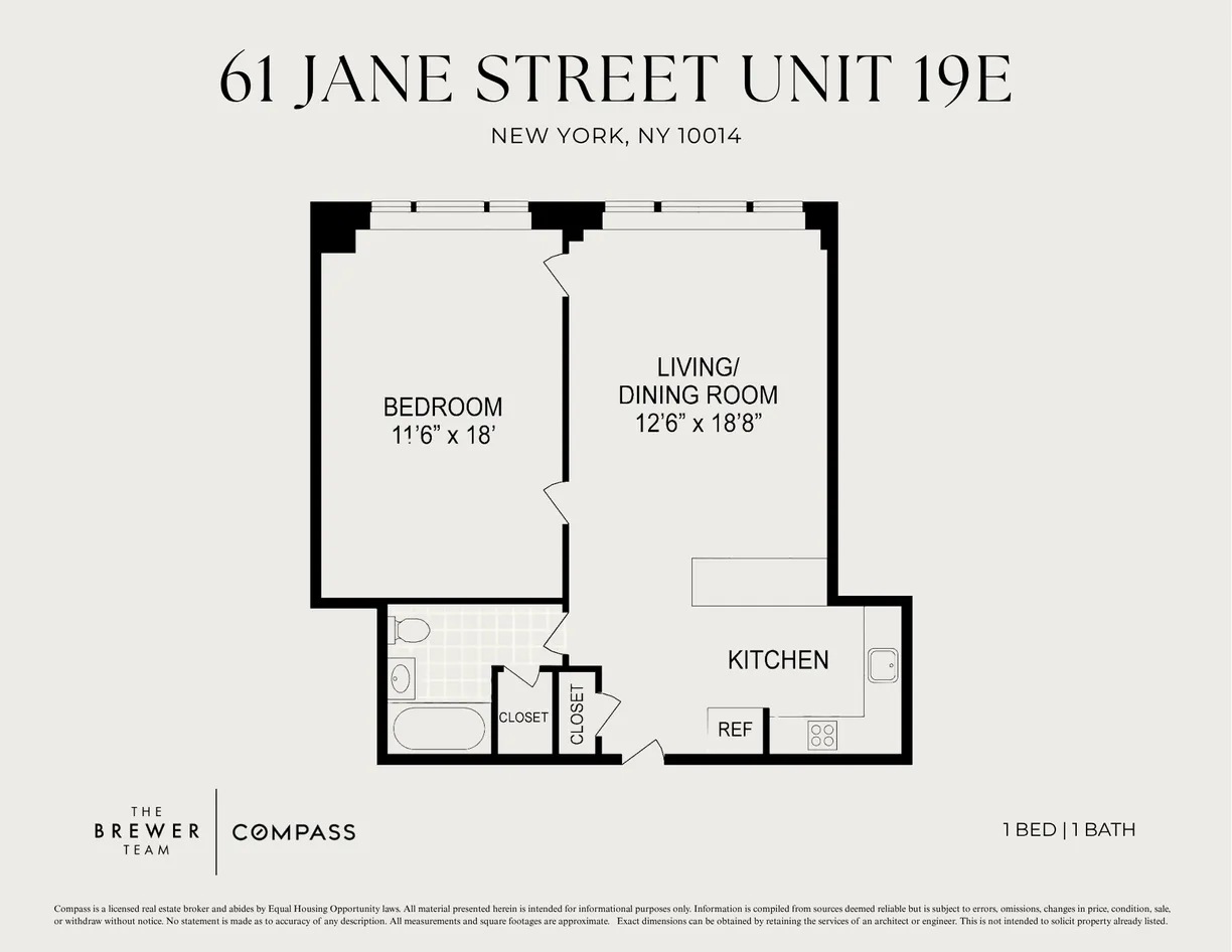 61 Jane Street #19E, Manhattan, NY 10014 Property for sale