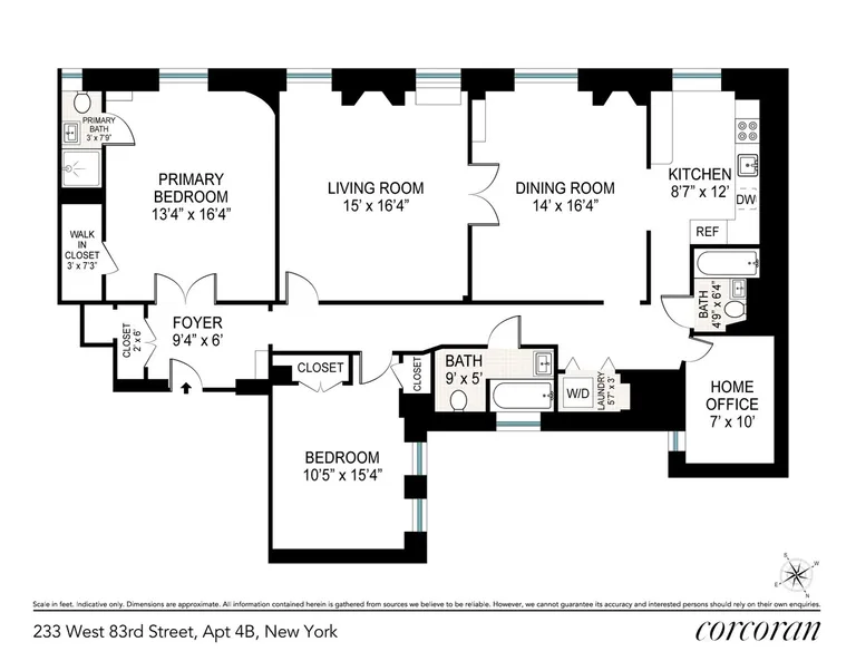 233 West 83rd Street #4B, New York, NY 10024 Property for rent